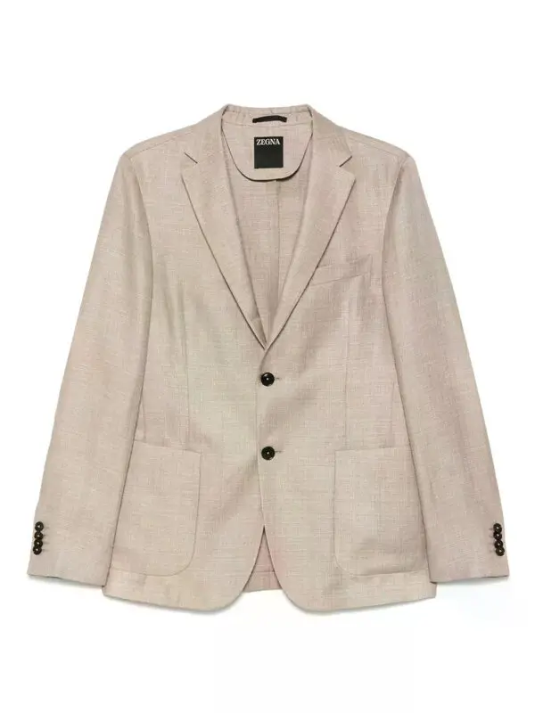 Zegna Interwoven Blazer - Neutrals