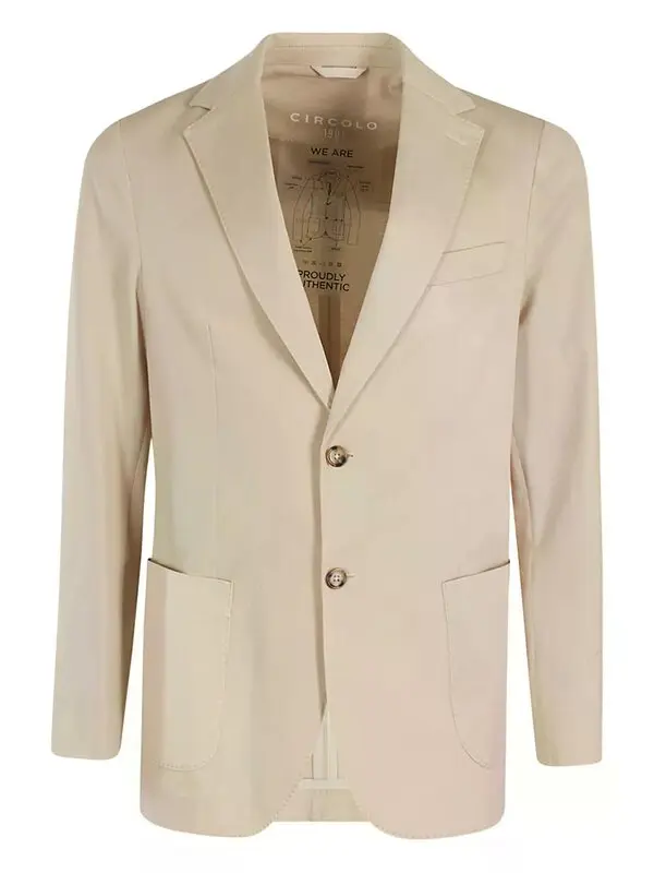 CIRCOLO 1901 Cotton Blazer - Neutrals