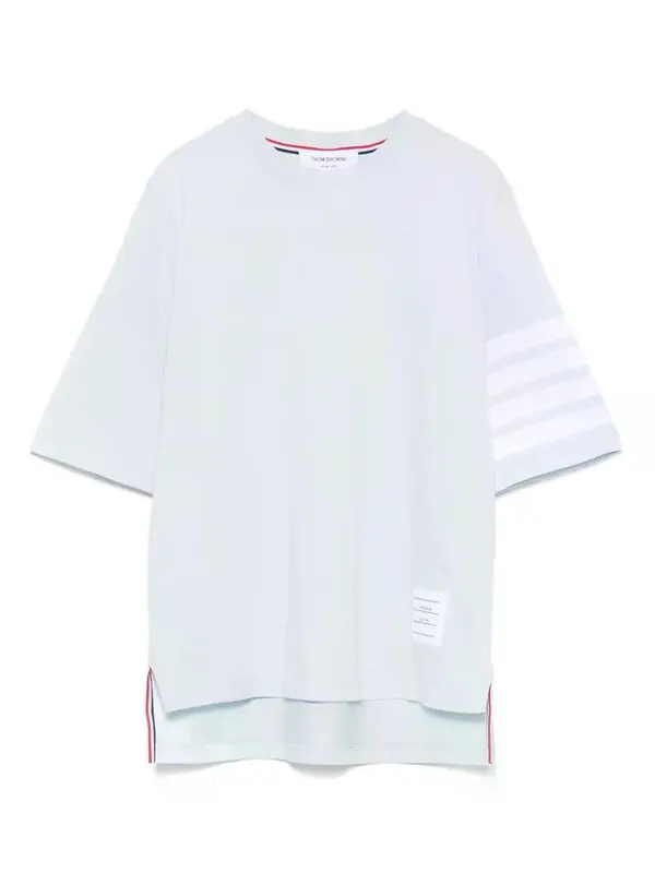 Thom Browne 4 Bar Stripes Jersey T-shirt - Blue