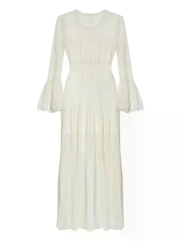LoveShackFancy Rosney Maxi Dress - White