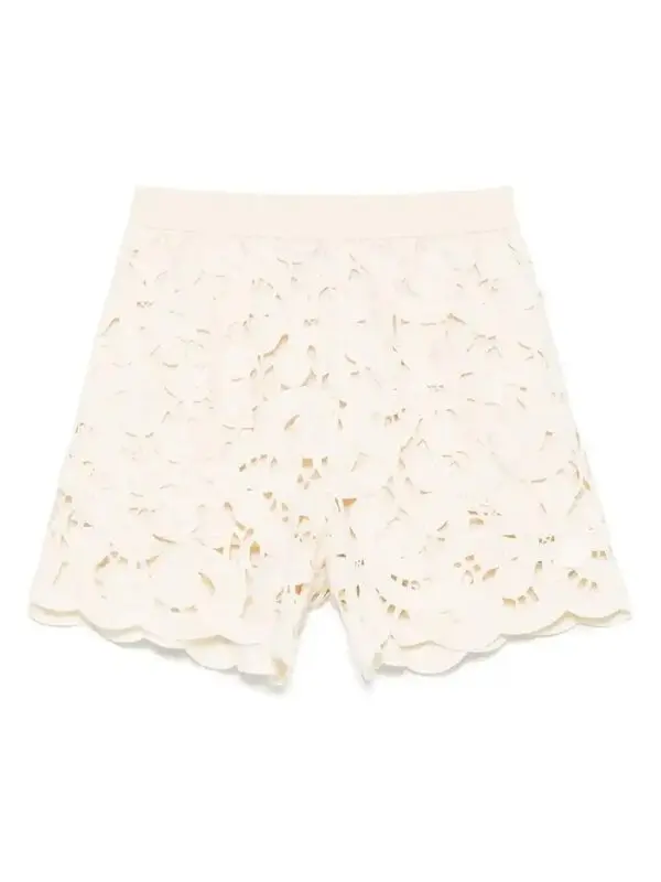 Moncler Macramé Shorts - Neutrals