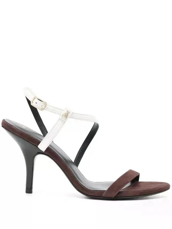 Patrizia Pepe 90mm Leather Sandals - Brown
