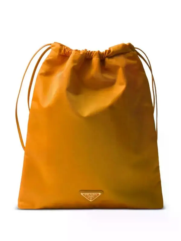 Prada Drawstring Clutch - Orange