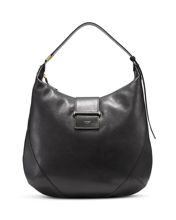 JIMMY CHOO Bar Hobo Bag - Black/brushed Gold