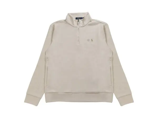 Ralph Lauren Long-sleeve 1/2 Zip Sweatshirt - Antique Cream