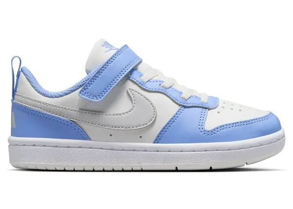 Nike Court Borough Low Recraft Sneakers - Summit White/cobalt Blue Pulse