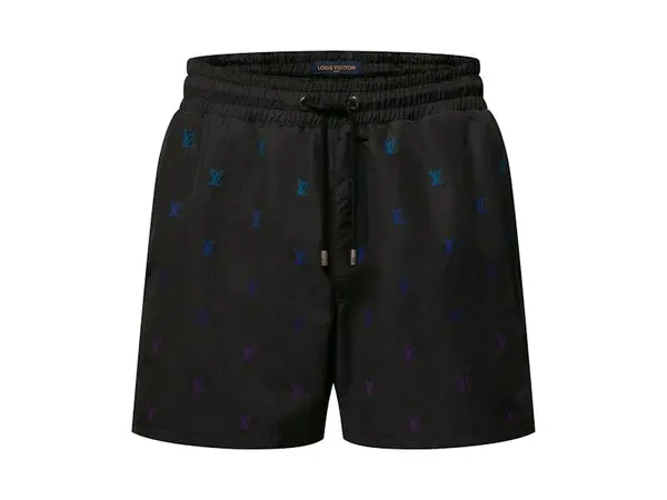 LOUIS VUITTON Blason Gradient Embroidered Swim Shorts