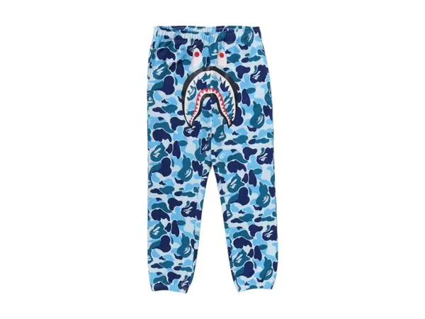 BAPE Abc Camo Shark Regular Fit Sweat Pants - Blue