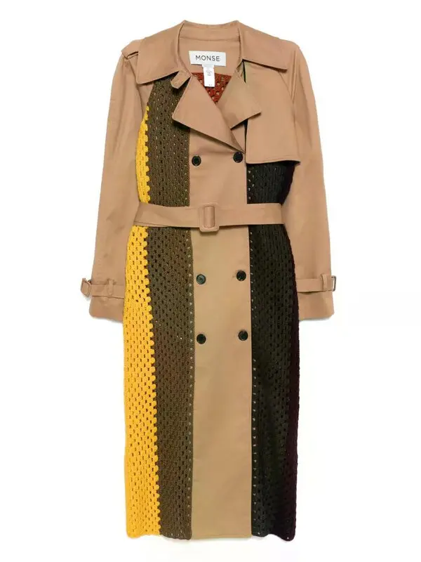 Monse Crochet Trench Coat