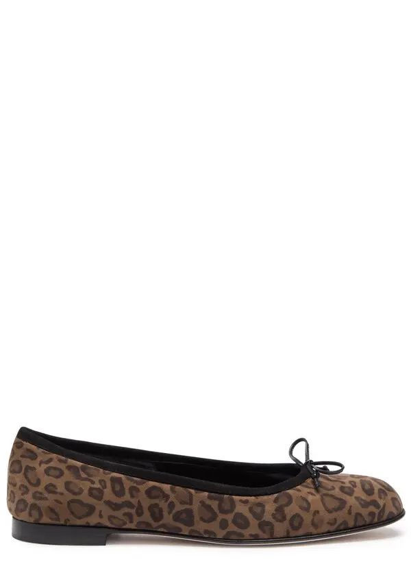 Manolo Blahnik Veralli -print Ballet Flats - Leopard