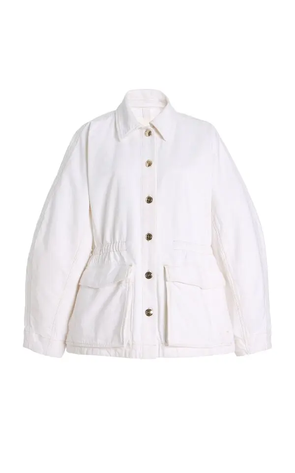 RÙADH Constance Denim Jacket - White