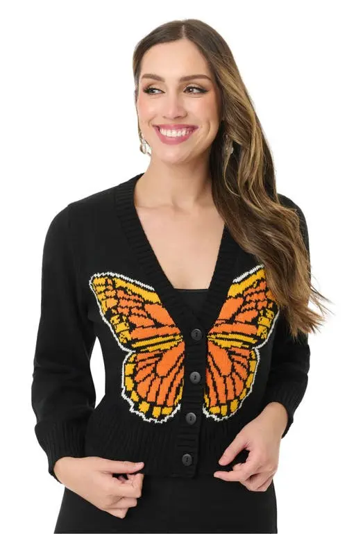 SMAK PARLOUR 1960s Butterfly Cardigan
