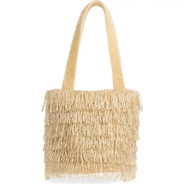 LK BENNETT Beaded Fringe Clutch
