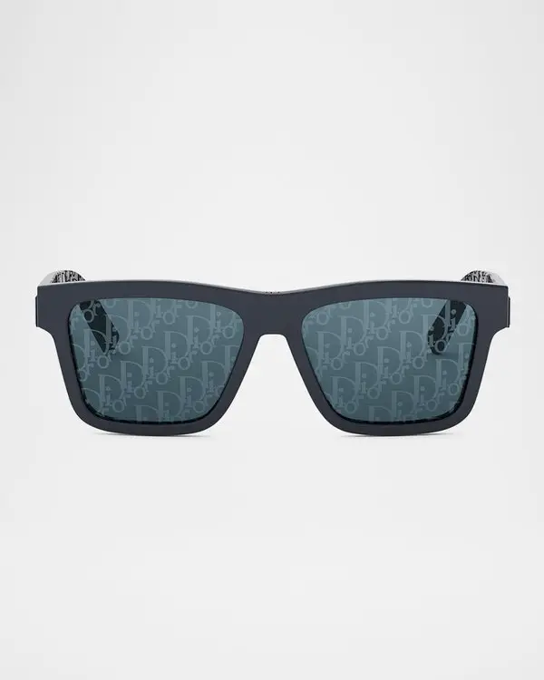 Dior Square Sunglasses With Namesake Motif - Sblublumr