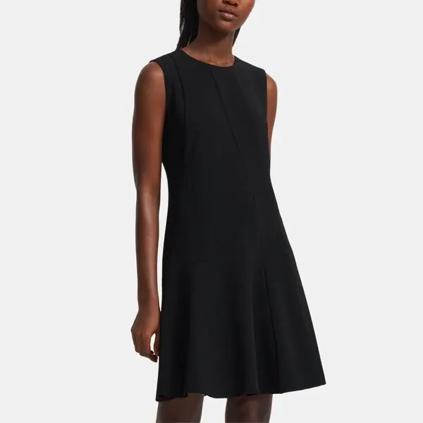 blue dress for baby girl Asymmetric Drape Crepe Dress Yellow – Roland Mouret main image 1