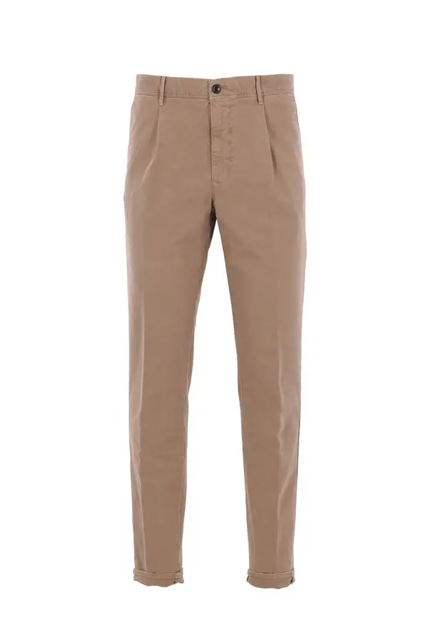 Incotex Cotton-blend Trousers - Medium Walnut