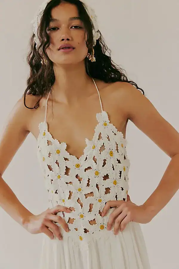 yellow silk halter dress Ruched Backless Halterneck Gown in Pastel Yellow - 2 main image 0