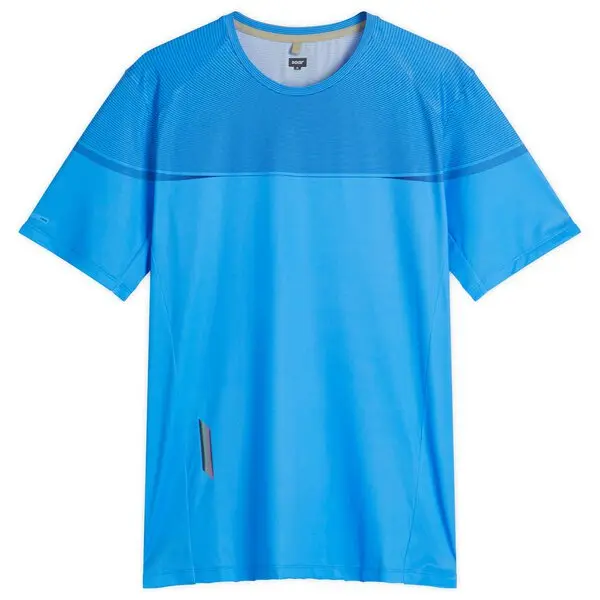 SOAR Printed Tech T-shirt - Blue/navy Stripe