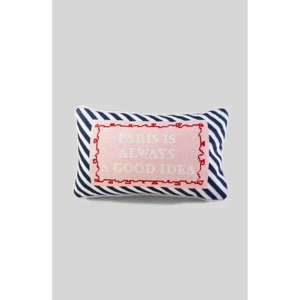 FURBISH Paris Needlepoint Pillow