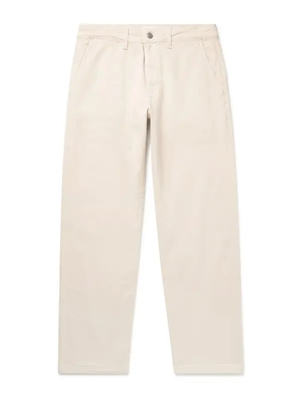 Nn07 Aden 1923 Straight-leg Organic Cotton-blend Twill Chinos - Neutrals