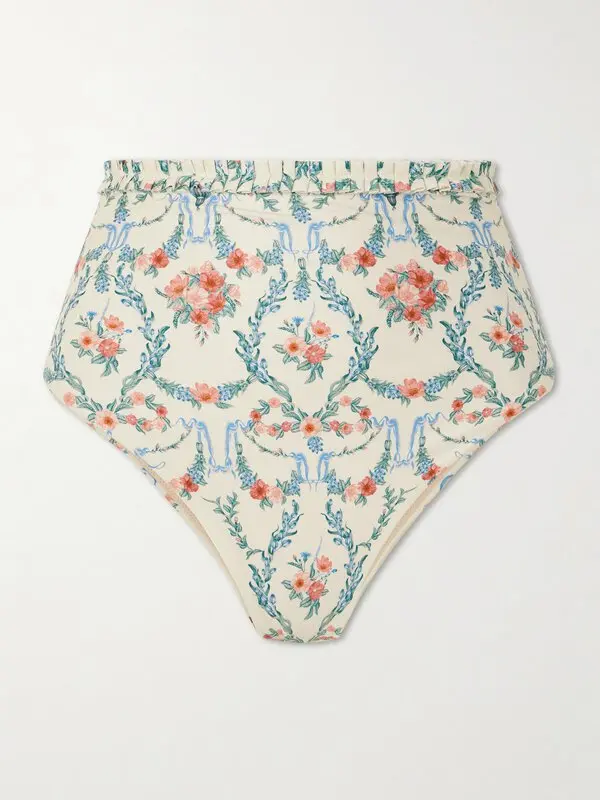 Agua Bendita Nopal Mosqueta Bikini Briefs - White