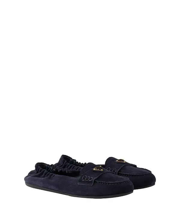 Prada Suede Loafers - Blue