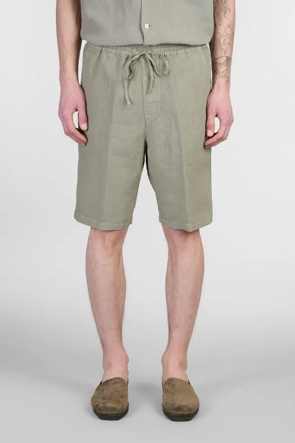 120% Lino Linen Shorts - Green