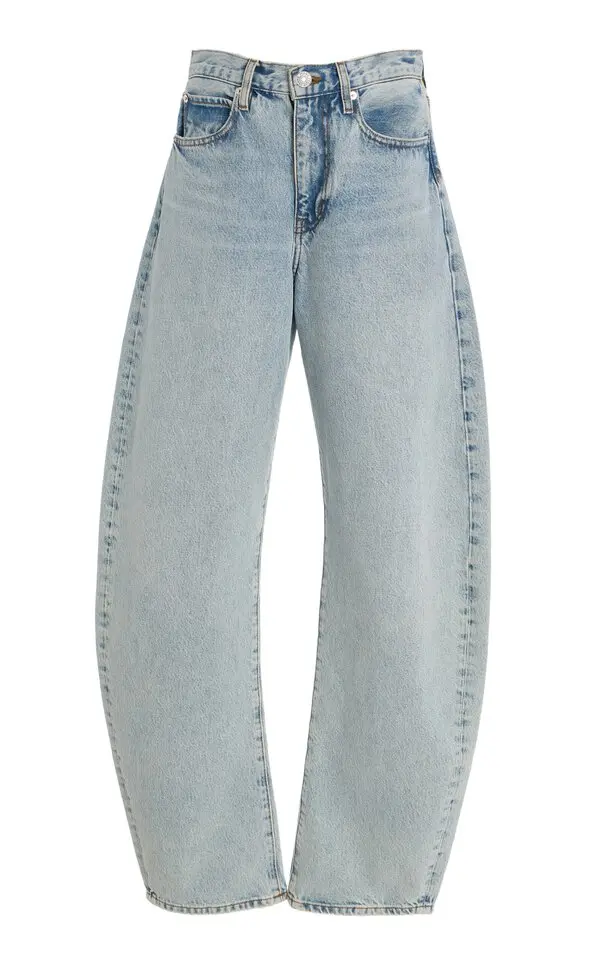 FRAME The Bubble Rigid High-rise Curved Jeans