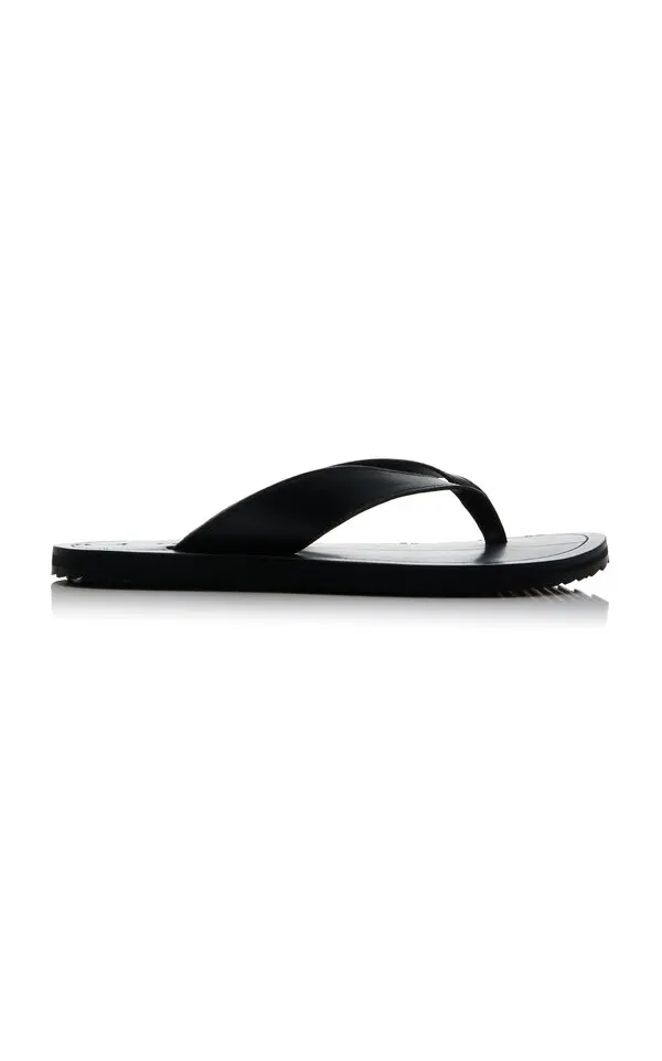 A.emery Flora Leather Sandals - Black