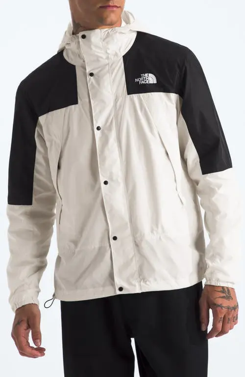 The North Face Mountain Windbreaker Jacket - White Dune/ Tnf Black