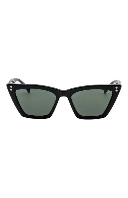 ITALIC Keira Cat-eye Italian Acetate Sunglasses - Black