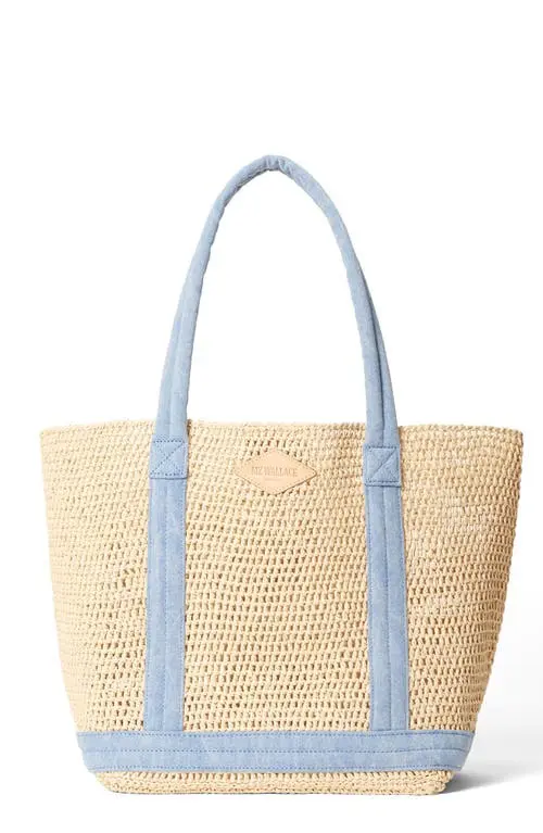 Mz Wallace Medium Crochet Tote - Crochet/true Light Denim