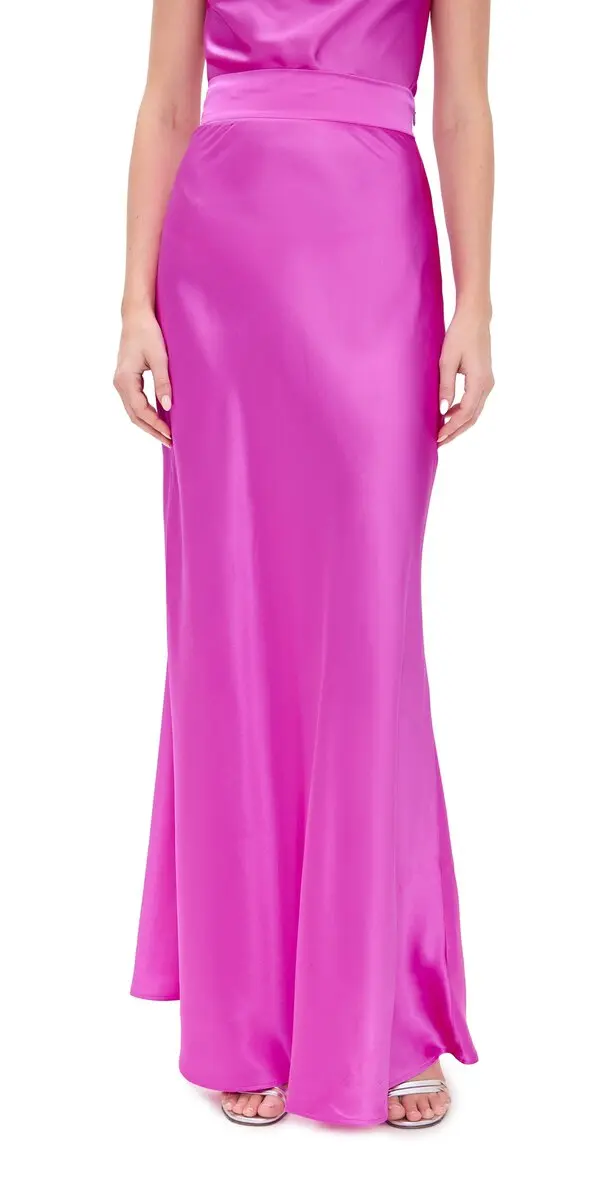 L'Agence Ryker Bias Skirt - Bright Purple