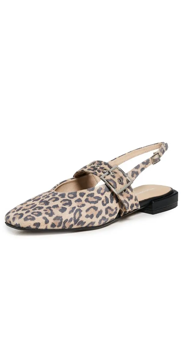 Intentionally Blank Print Ballet Flats