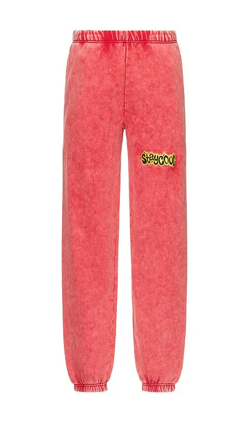 STAY COOL Staycool X Gushers Acid Wash Sweatpants In Red