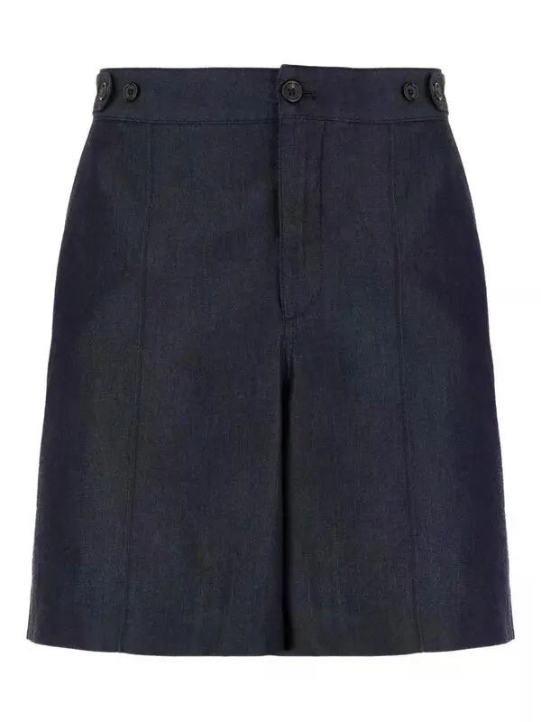 Alexander McQueen High-waisted Denim Shorts