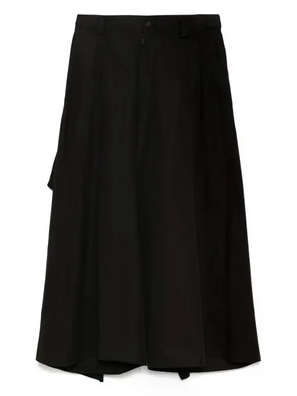 Yohji Yamamoto Draped Cotton Trousers