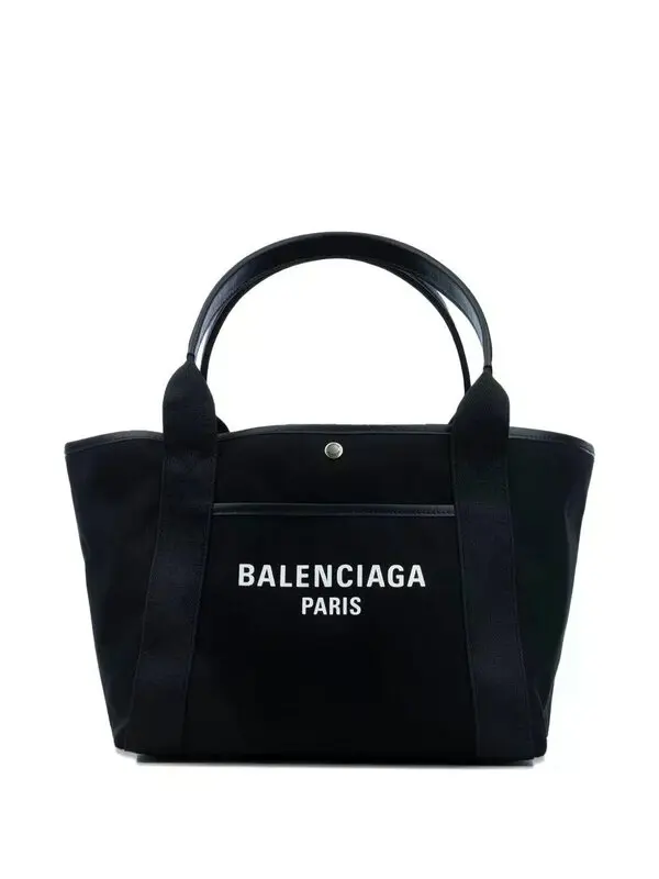 Balenciaga Biarritz Medium Shopping Bag - Black | Editorialist