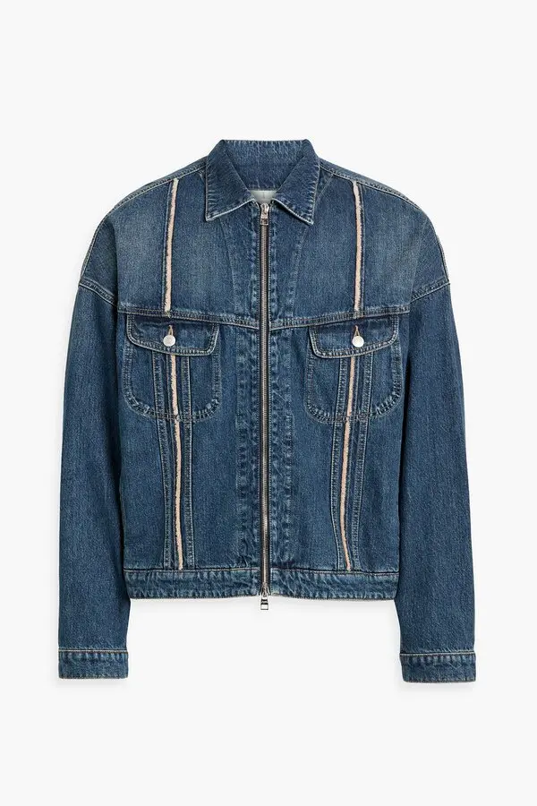 Alexander McQueen Frayed Denim Jacket