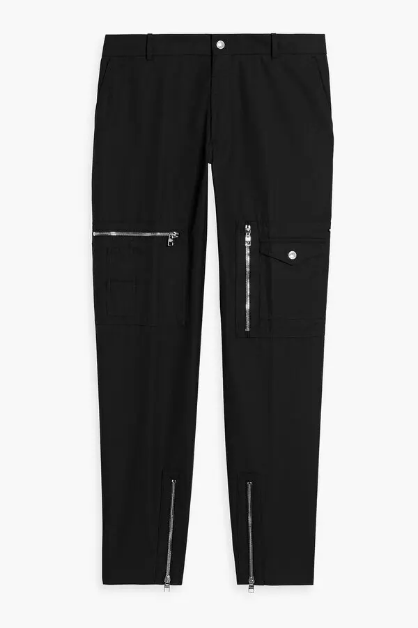 Alexander McQueen Cotton-twill Cargo Trousers - Black