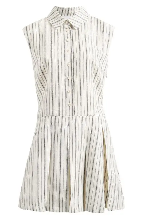 Reformation Arella Linen Mini Shirtdress In Elsie Stripe - 76% Off |  Editorialist