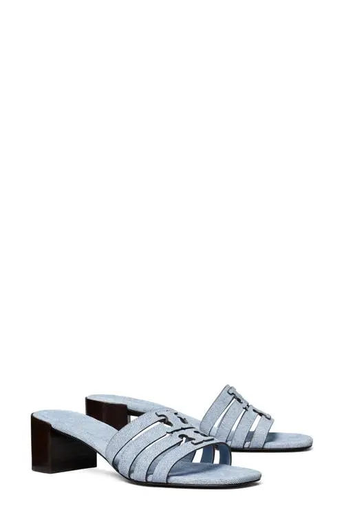 Tory Burch Ines Slide Sandal - Blue Cloud / Blue Cloud