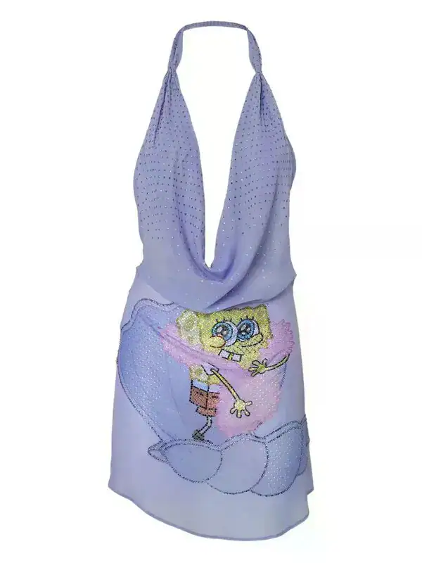 Gcds Spongebob-Print Minidress In Purple - 30% Off | Editorialist