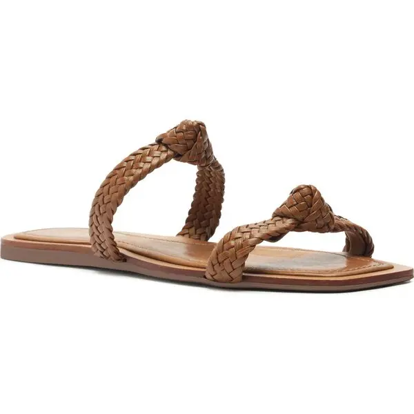AREZZO Remy Flat Sandal - Rich Caramel