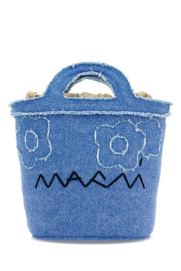 Marni Denim Mini Tropicalia Bucket Bag