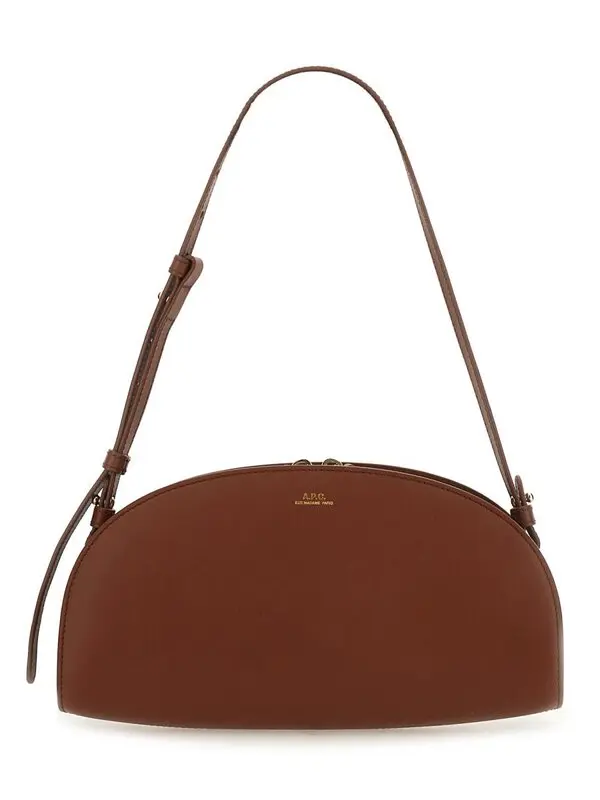 A.p.c. Shoulder Bag Demi-lune - Brown