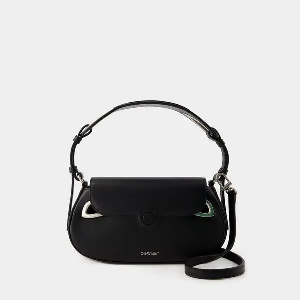ショルダーバッグ・ポシェット Clam Hobo Bag - Off White - Leather - Black Off-White Clam Hobo Bag In Black - 53% Off | Editorialist