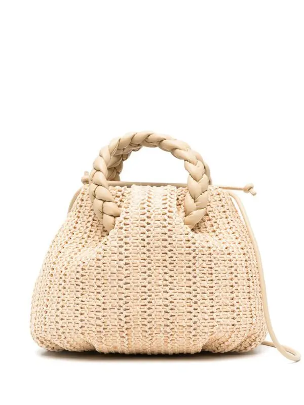 Hereu Bombon Medium Raffia Handbag In Beige 38% Off Editorialist