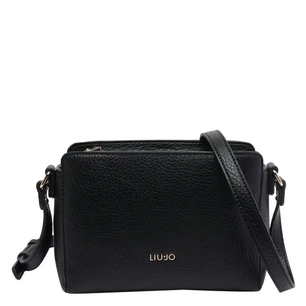 Liu Jo Crossbody Bag With Adjustable Strap And Logo - Black