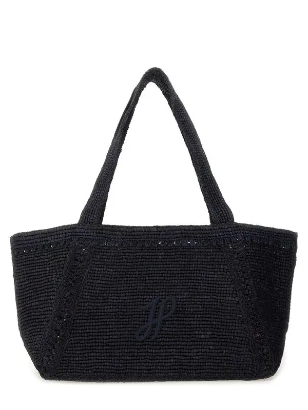 Patou Large Trapeze Tote Bag - Blue